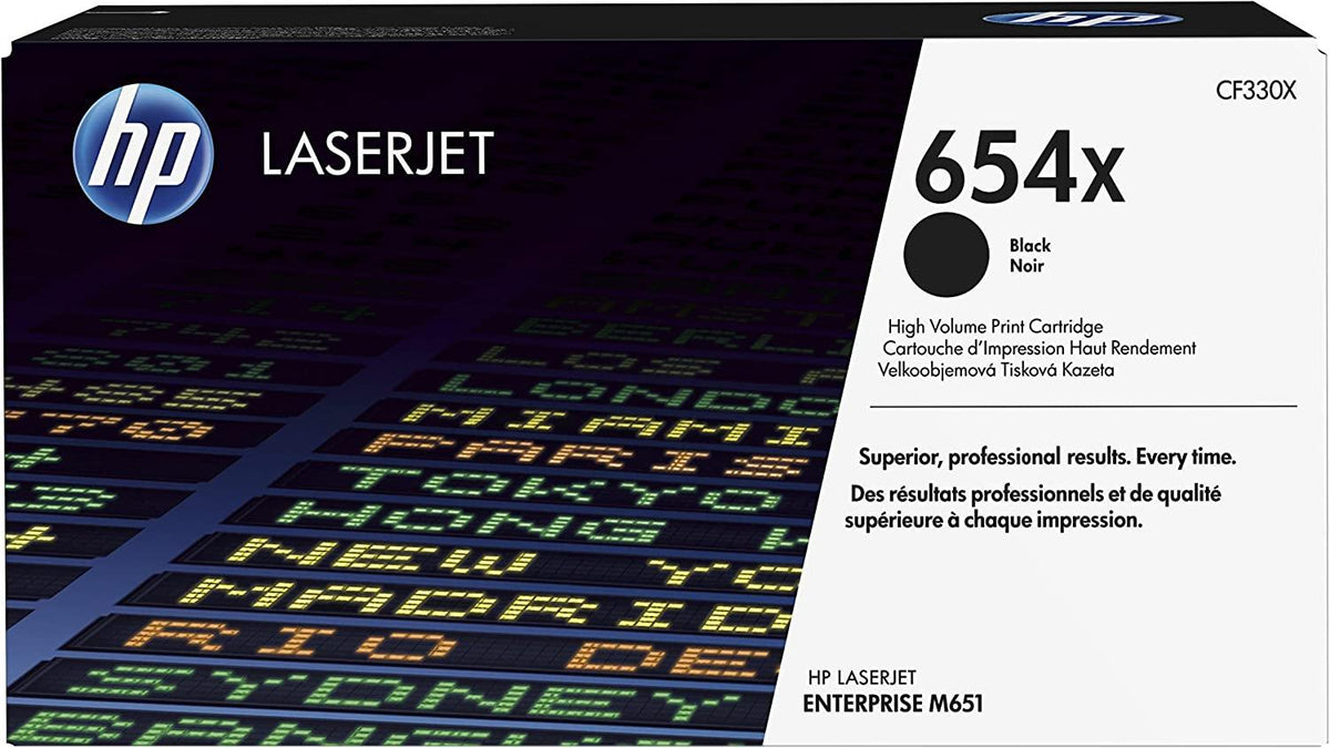 HP 654X High Yield Black Original LaserJet Toner Cartridge (CF330X ...